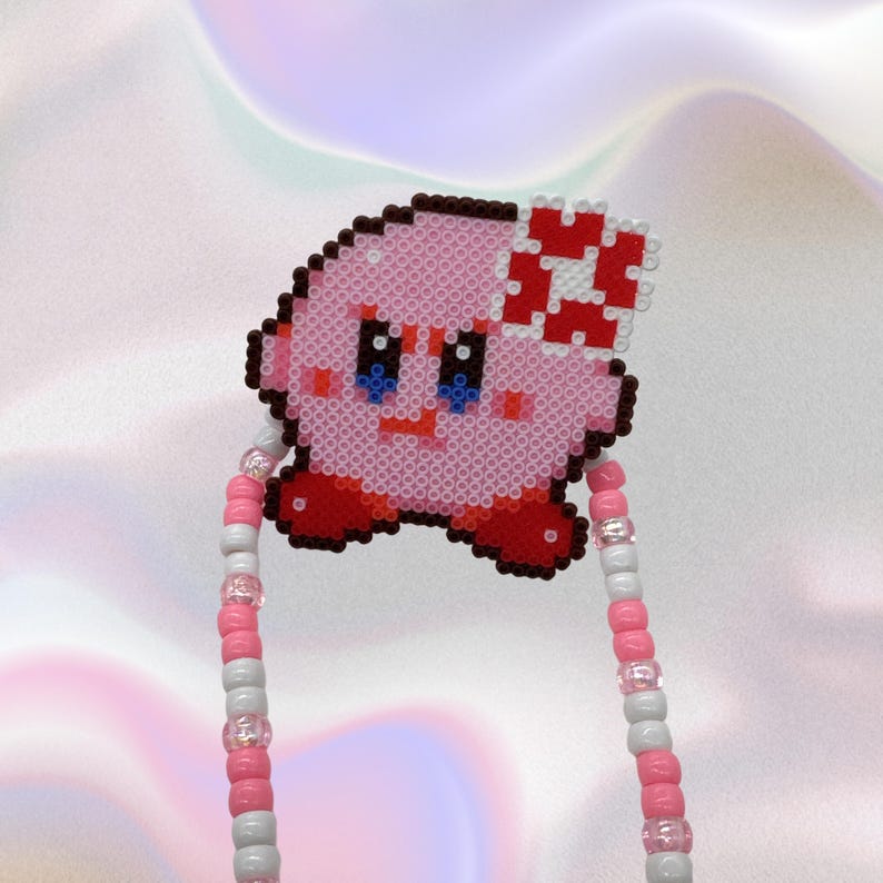 Kirby Perler Led Pacifier Necklace|beaded Jewelry Rave Outfit EDM ...
