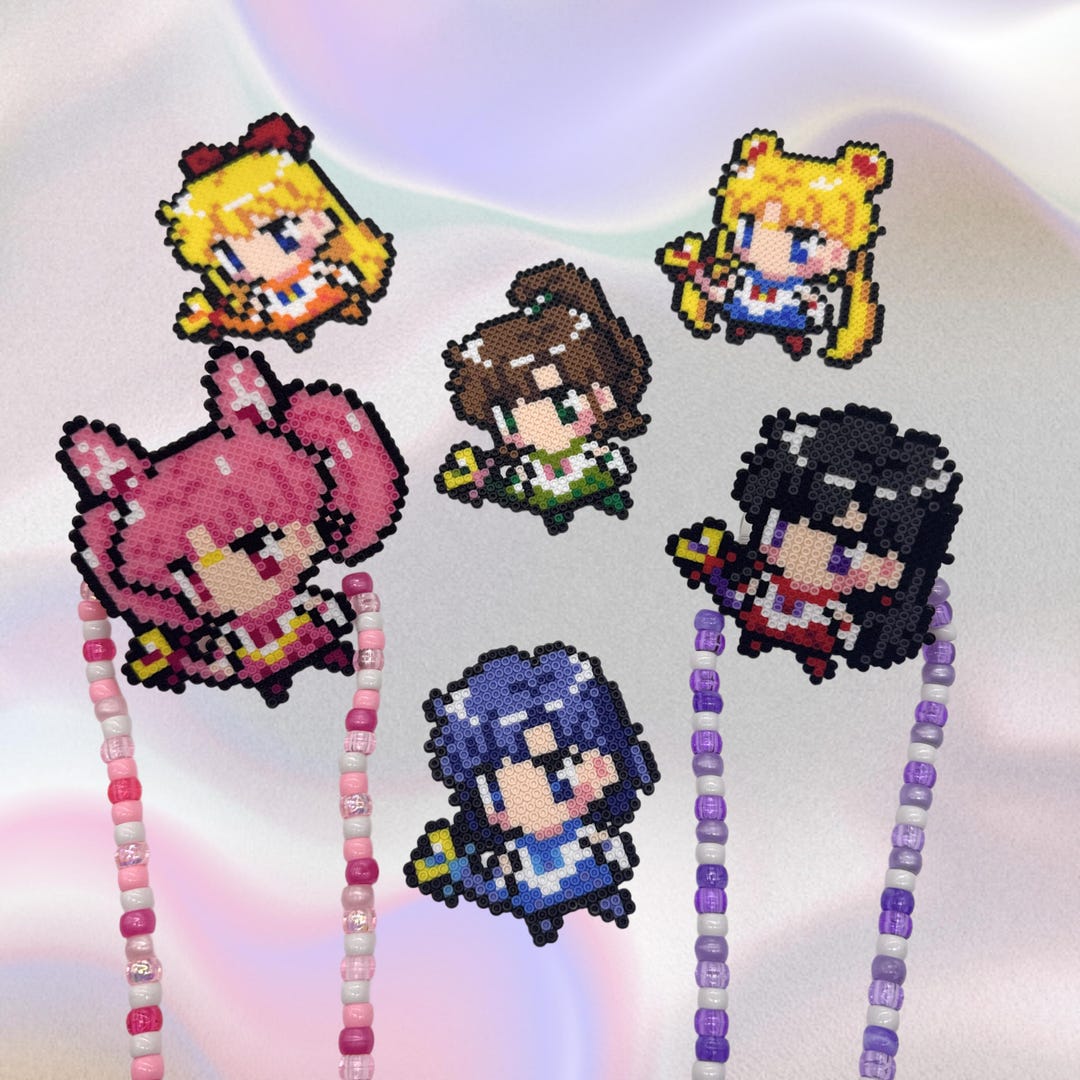 Sailor Moon Perler Led Pacifier Necklace|beaded Jewelry Rave Outfit EDM ...