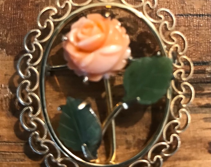 Vintage Krementz Stunning Gold Filled Locket With a Raised Rose in ...