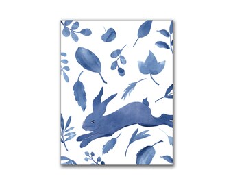 Bunny Card Rabbit Card Rabbit Greeting Card Flemish Giant - Etsy