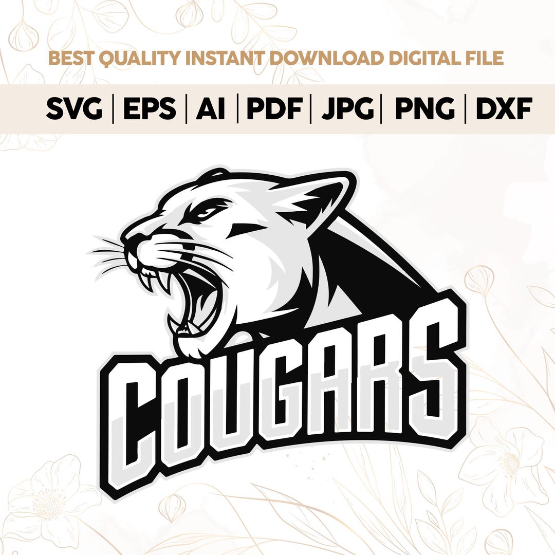 Cougars Svg,cougar Svg,cougar Mascot Svg,school Svg,clipart,sublimation ...