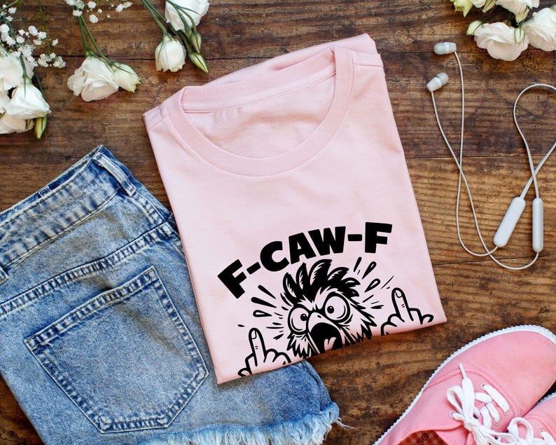 Funny F-caw-f Chicken Svg,screaming Rooster Svg,f-caw-f Png,adult Humor ...