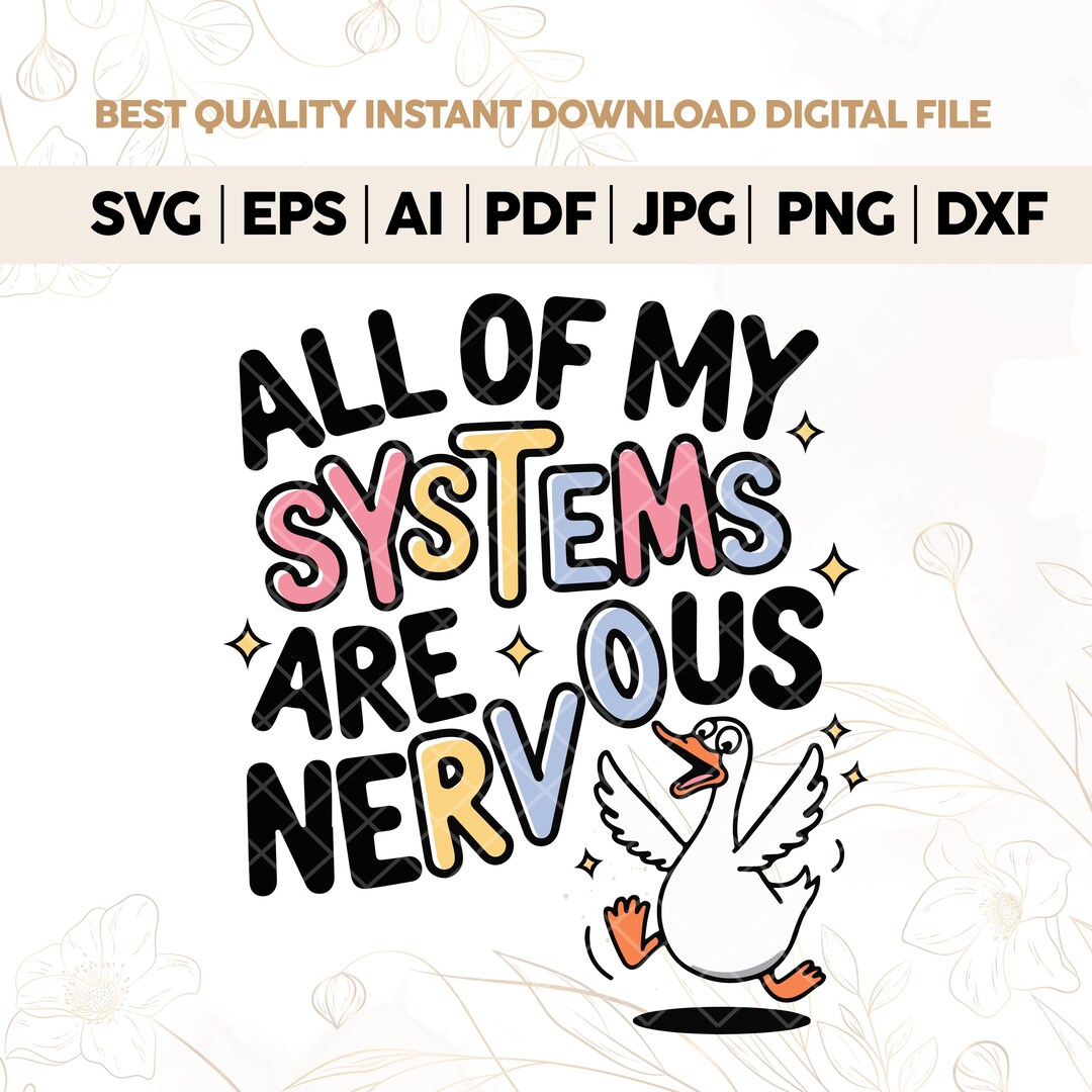 Alle meine Systeme sind nervös PNG, trendig PNG, beliebte PNG, lustige ...