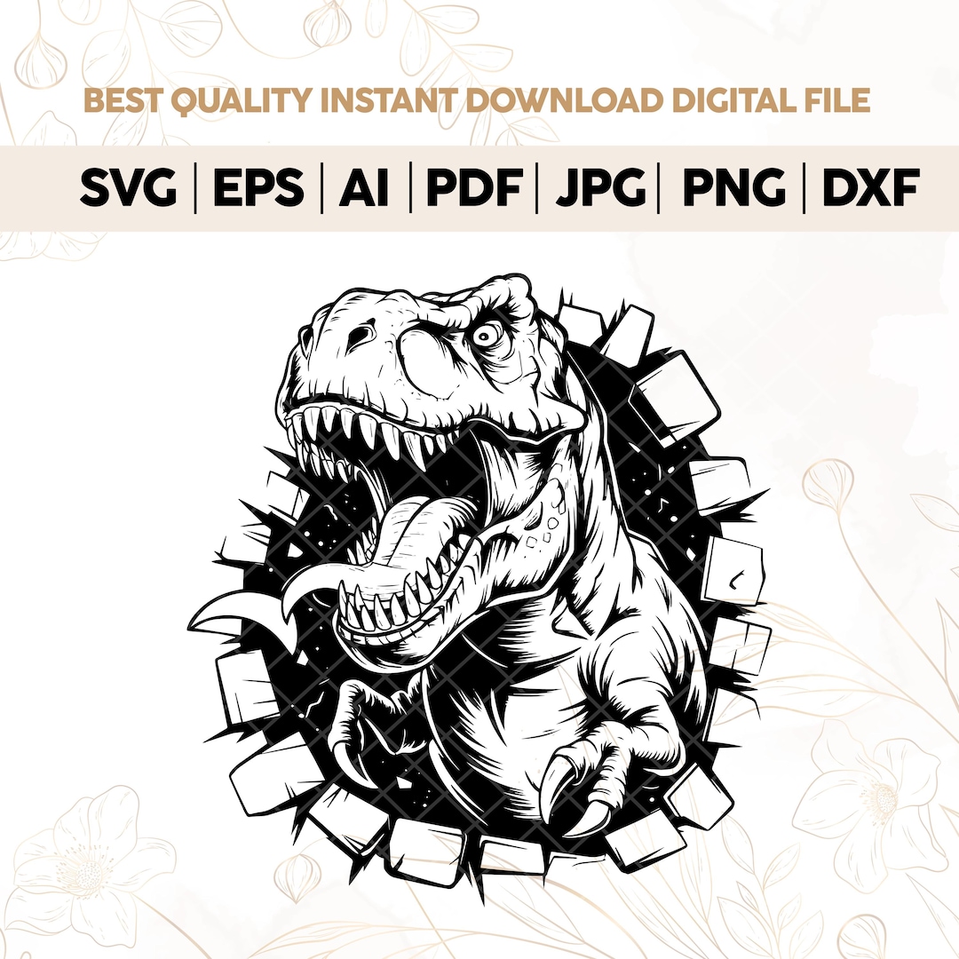 T Rex Svg, Dinosaur Svg, T Rex Scratch Svg, Tyrannosaurus Rex Svg, T ...