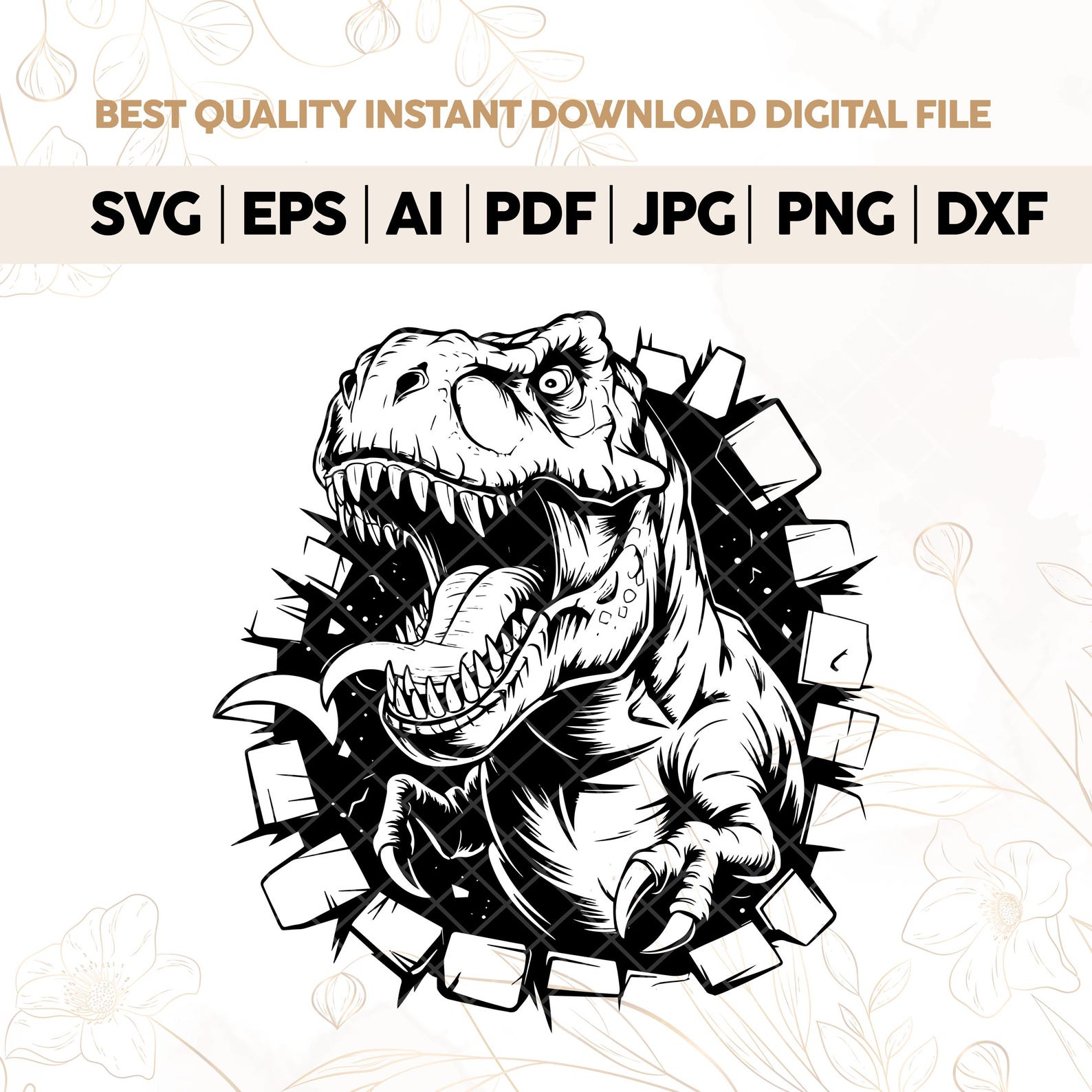 T Rex Svg, Dinosaur Svg, T Rex Scratch Svg, Tyrannosaurus Rex Svg, T ...