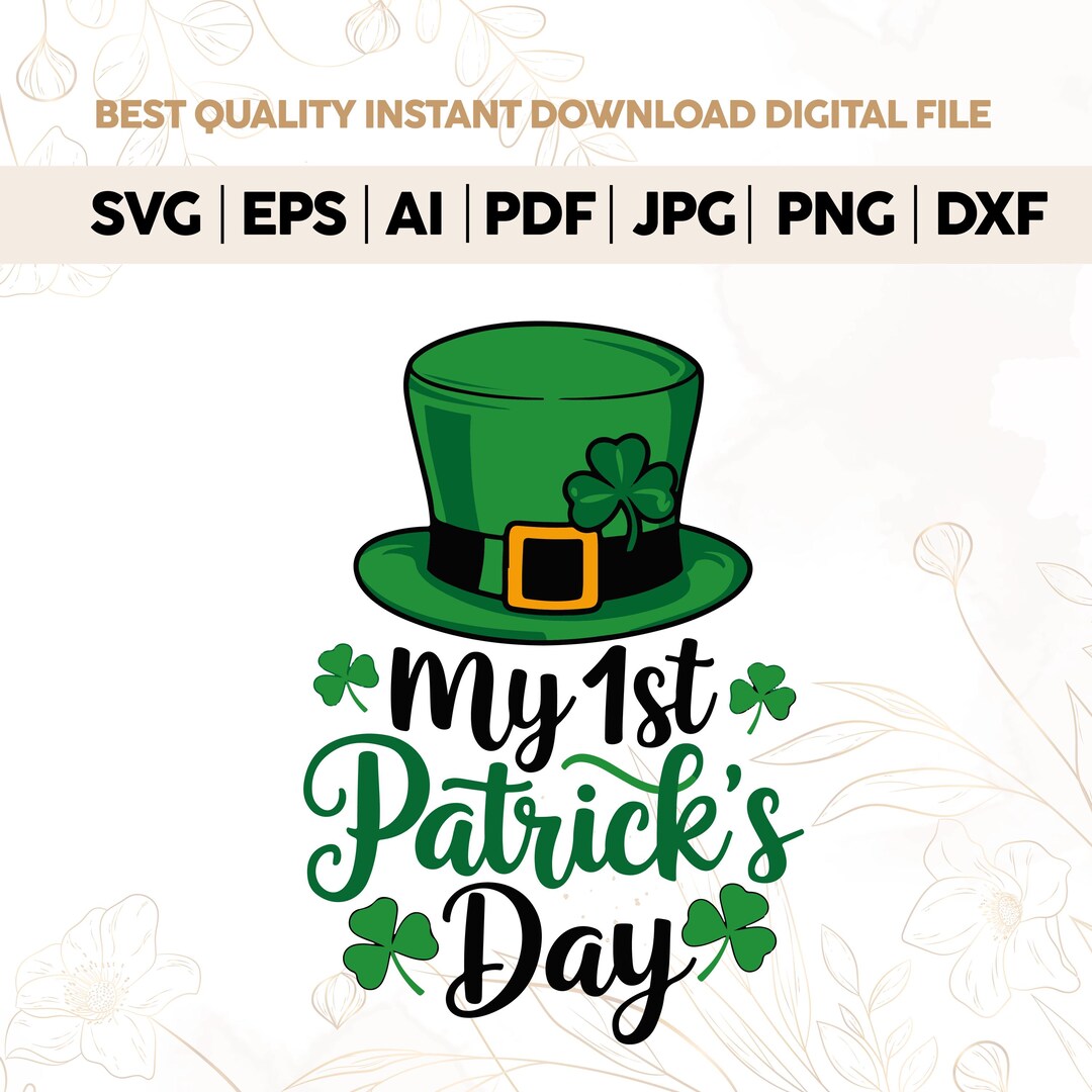 My First St. Patrick's Day Svg,baby First St Patricks Day Svg,girls Boy ...