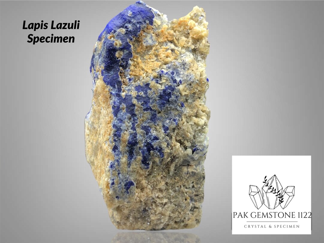 395 Ct Blue Lapis Lazuli Specimen on Matrix, Blue Lazurite, Lazurite ...