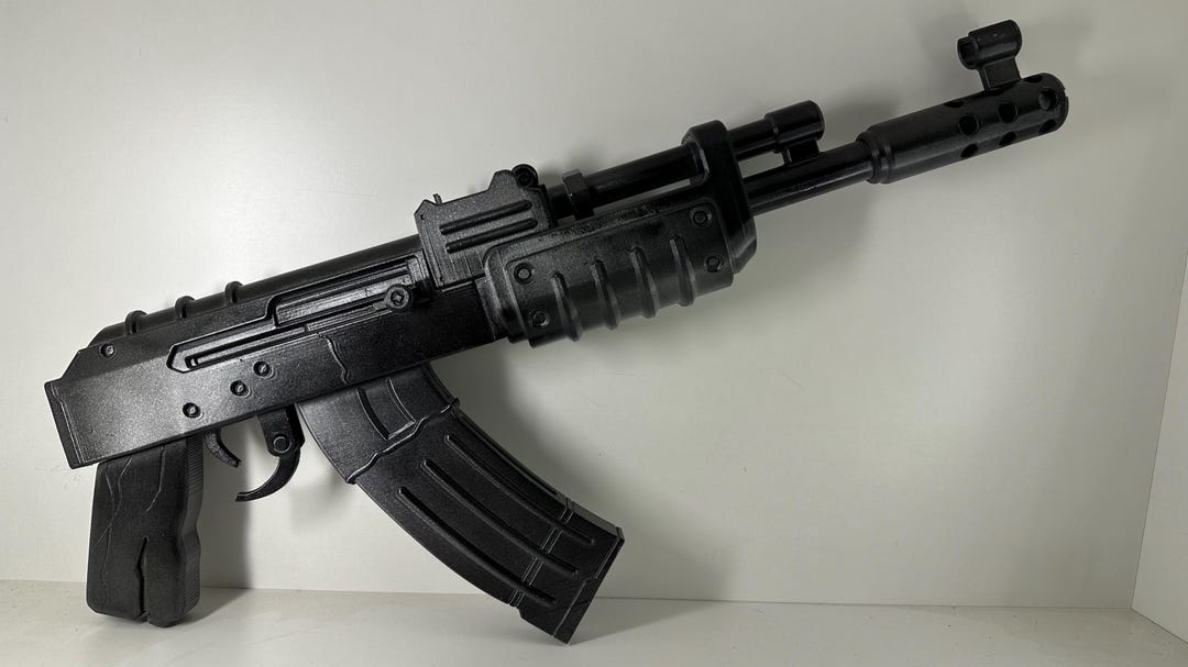 AK Blacked-out / Video Game-inspired / LIFE-SIZED - Etsy