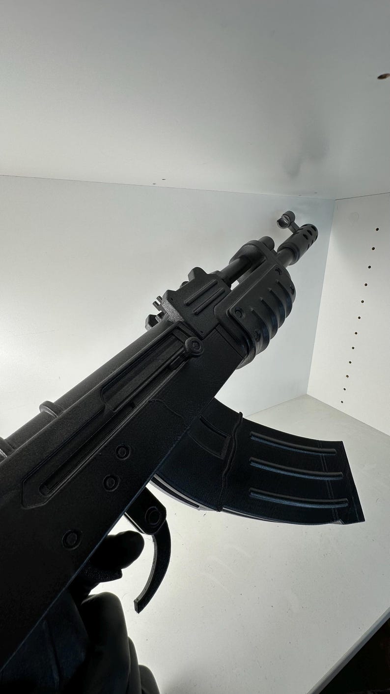 AK Blacked-out / Video Game-inspired / LIFE-SIZED - Etsy