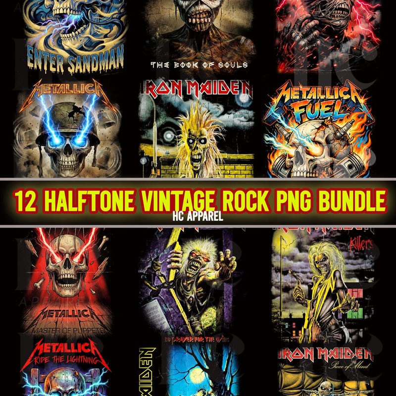 Halftone Heavy Metal - Etsy UK