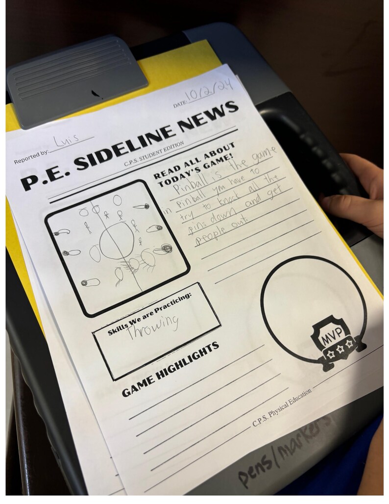 P.E. Sideline News Activity: Injured Student Newsletter (PDF) - Etsy