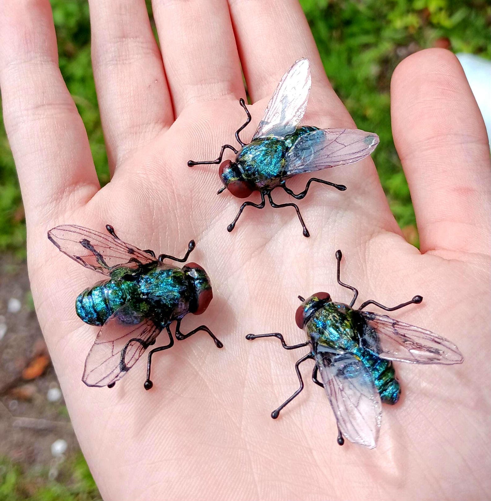 Realistic Handmade Clay & Wire House Fly Magnet - Etsy