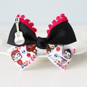 Coco Hair Bow, Disney Hair Bow, Coco Pixar Hair Clip, Disney Pixar Bow ...