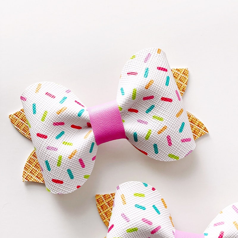 Ice Cream Hair Bow - Etsy