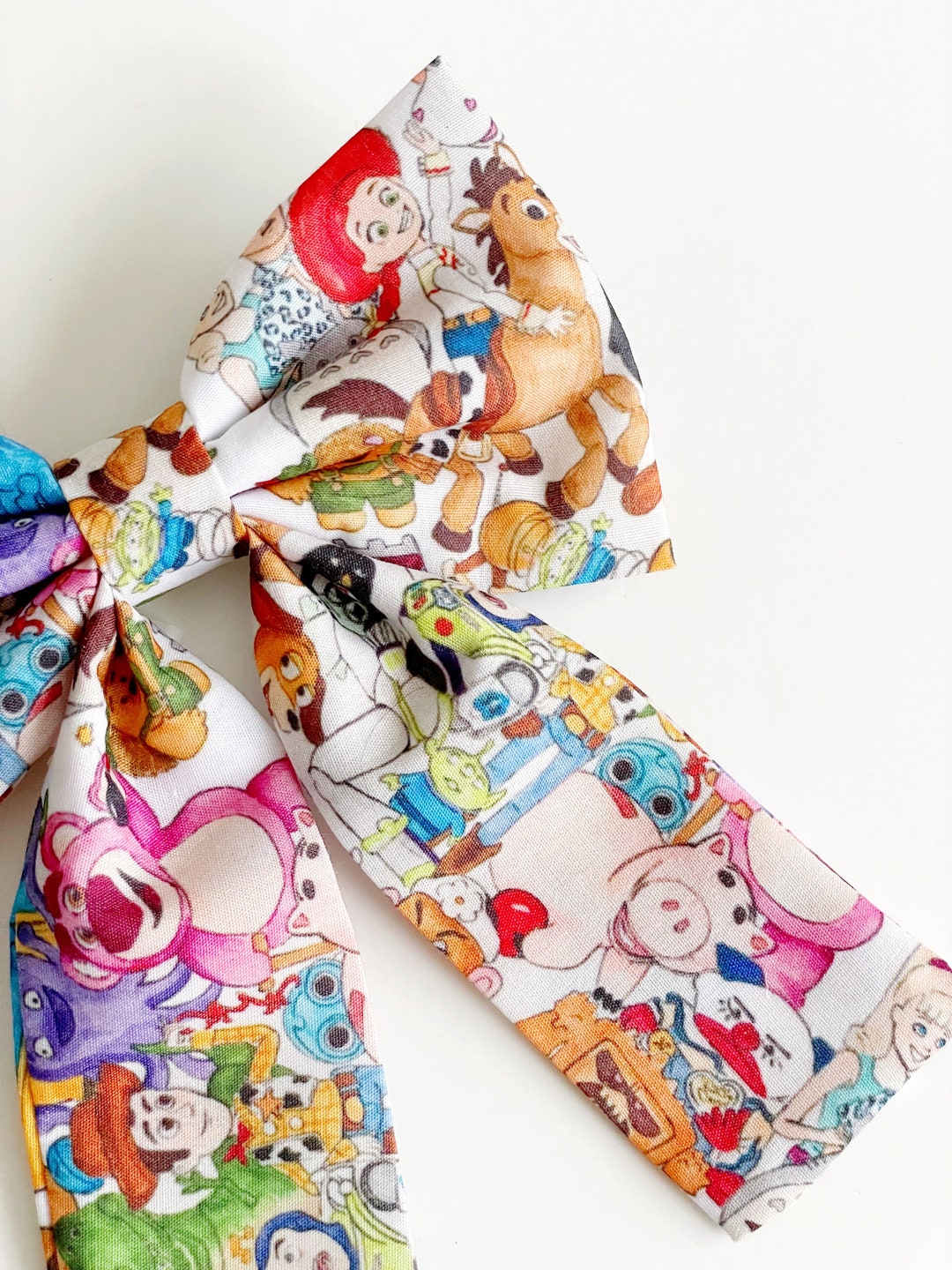 Toy Story Hair Bow, Jessie Woody Hair Bow, Toy Story Doodle Fabric Bow ...