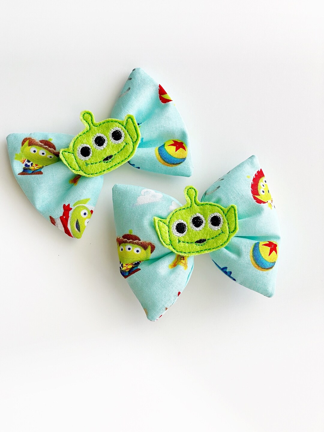 Toy Story Hair Bow; Green Alien Hair Bow, Disney Hair Bow, Toy Story ...