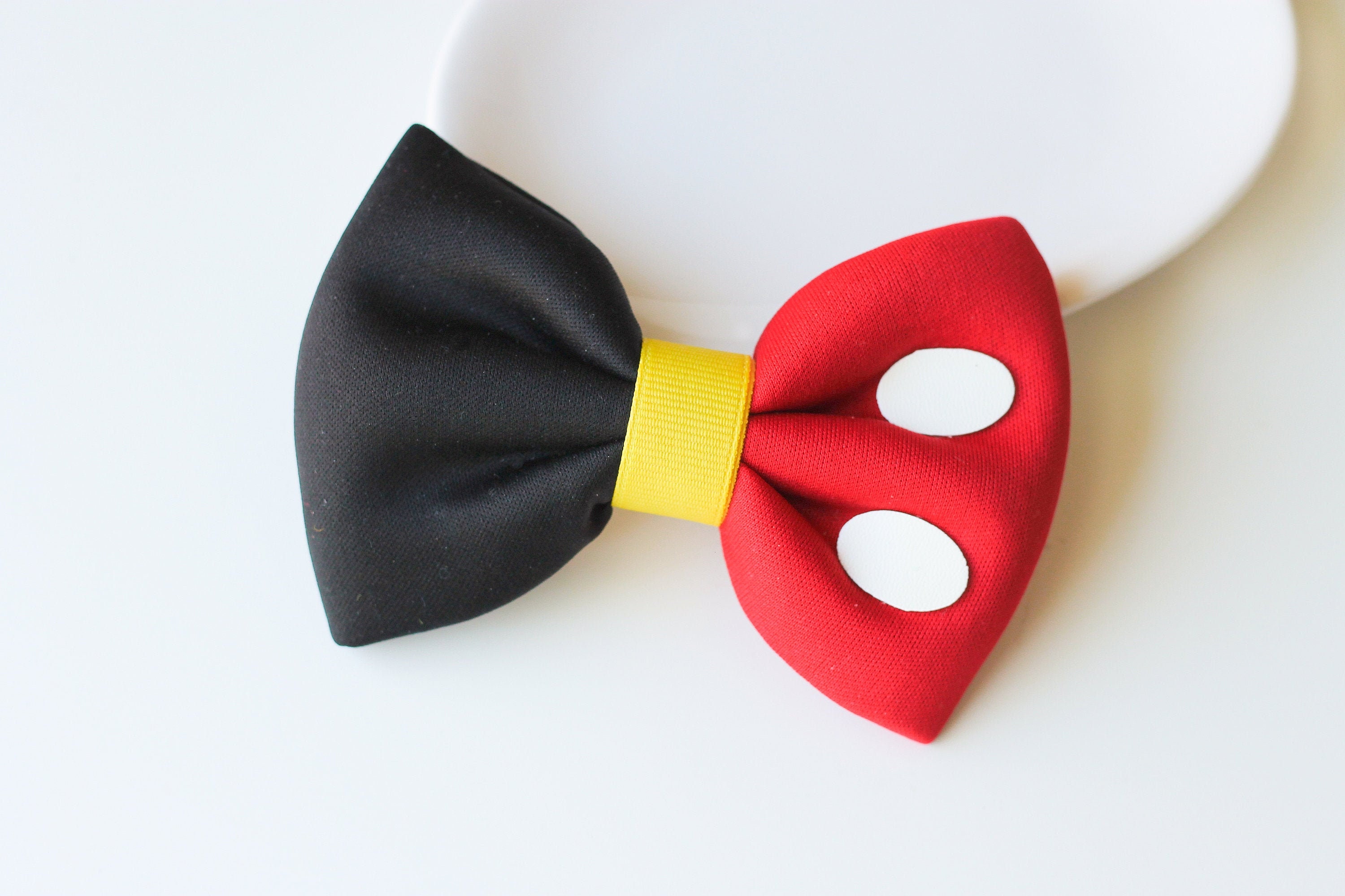 Mickey Mouse Hair Bow Mickey Inspired Hair Bow Disney Mickey | Etsy
