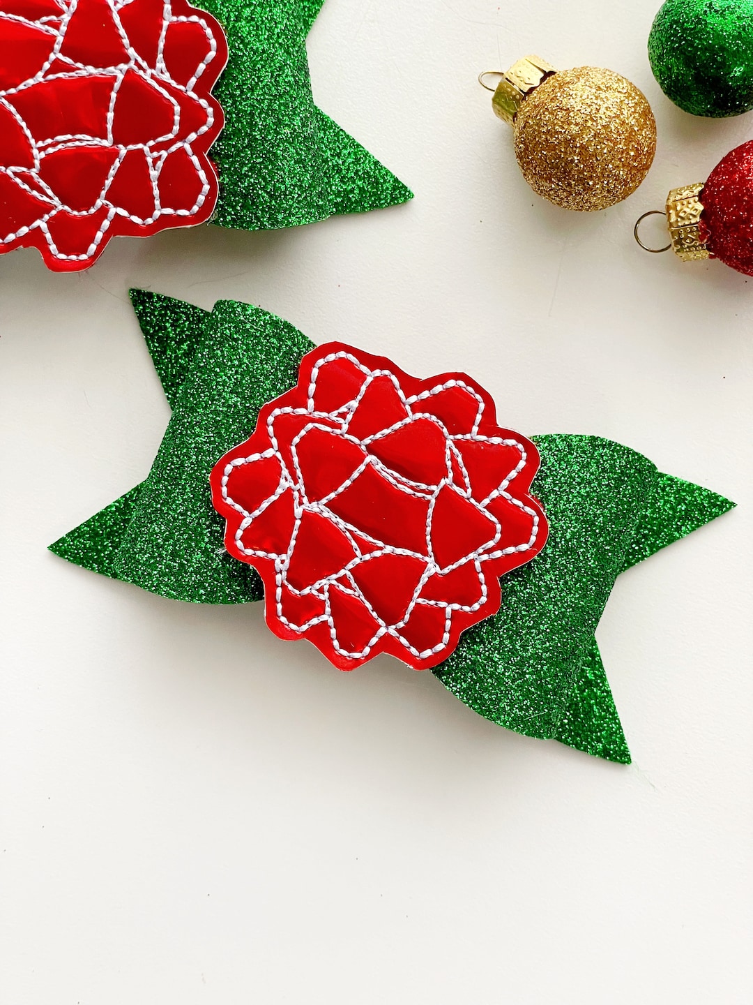 Nutcracker Hair Bow Christmas Hair Bow Christmas Hair Clip - Etsy