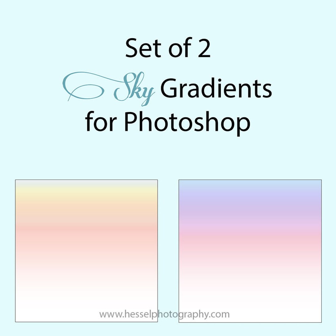 Sky Gradient, Sunset Sky Digital Overlay, Photoshop Overlays, Photoshop ...