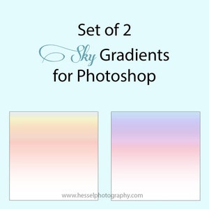 Sky Gradient, Sunset Sky Digital Overlay, Photoshop Overlays, Photoshop ...