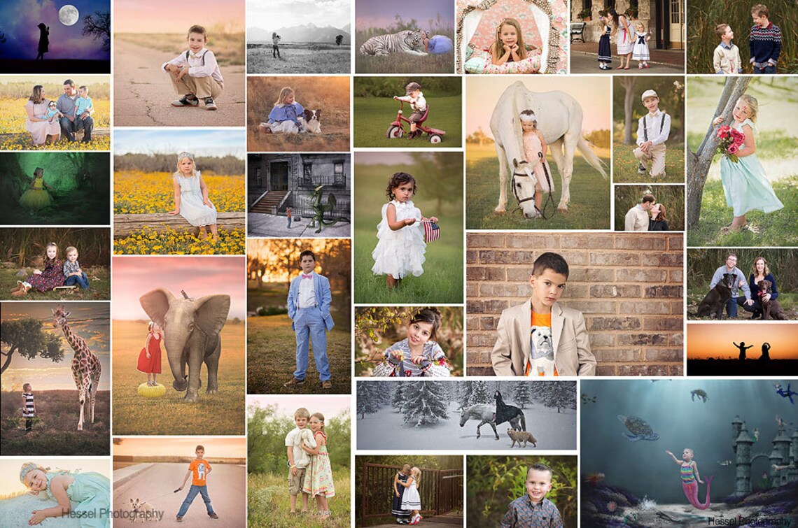 PSD Photo Storyboard Collage Year in Review Collage Psd | Etsy