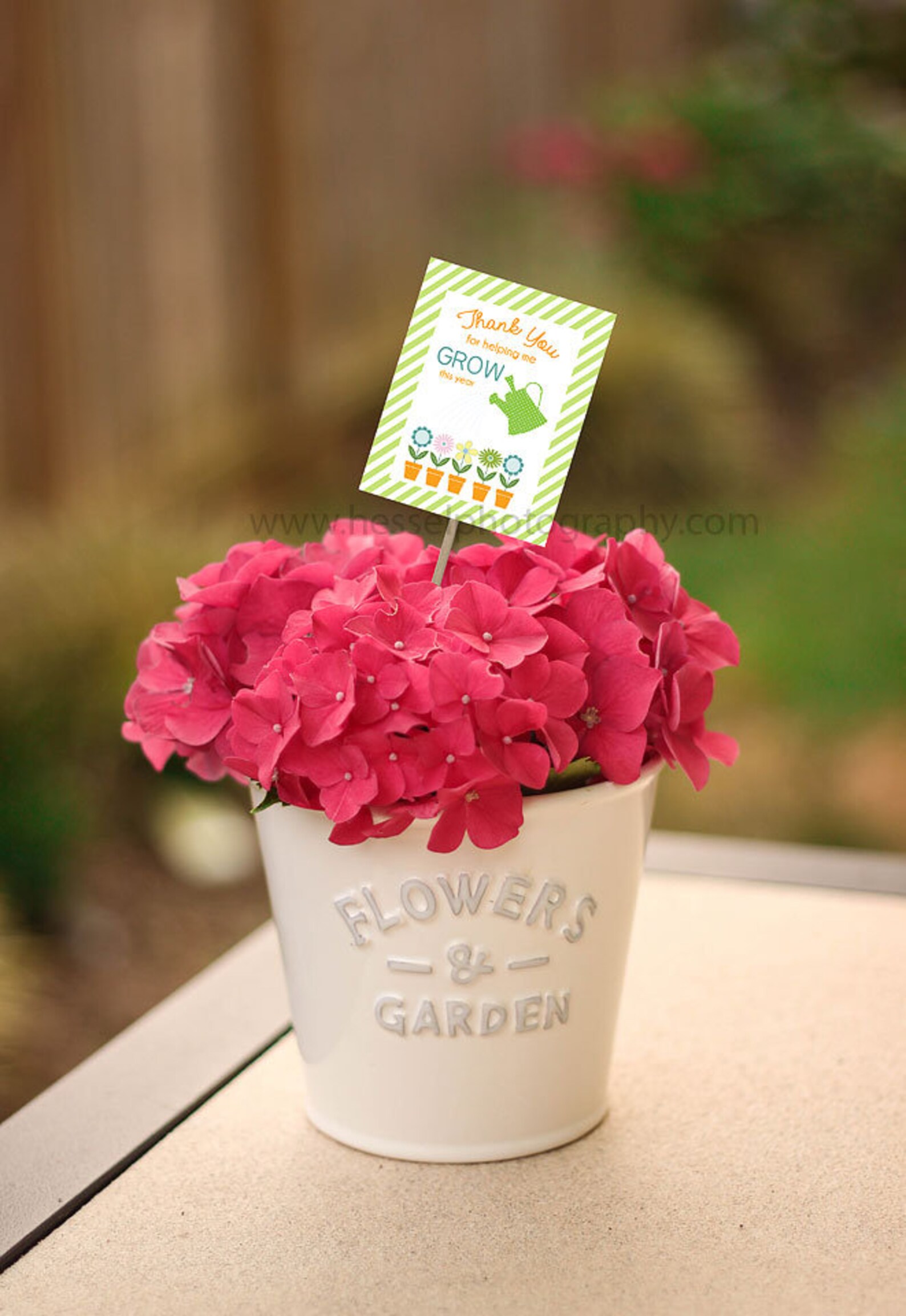 Printable Teacher Flower Tag, Teacher Thank You, Thank You for Helping ...