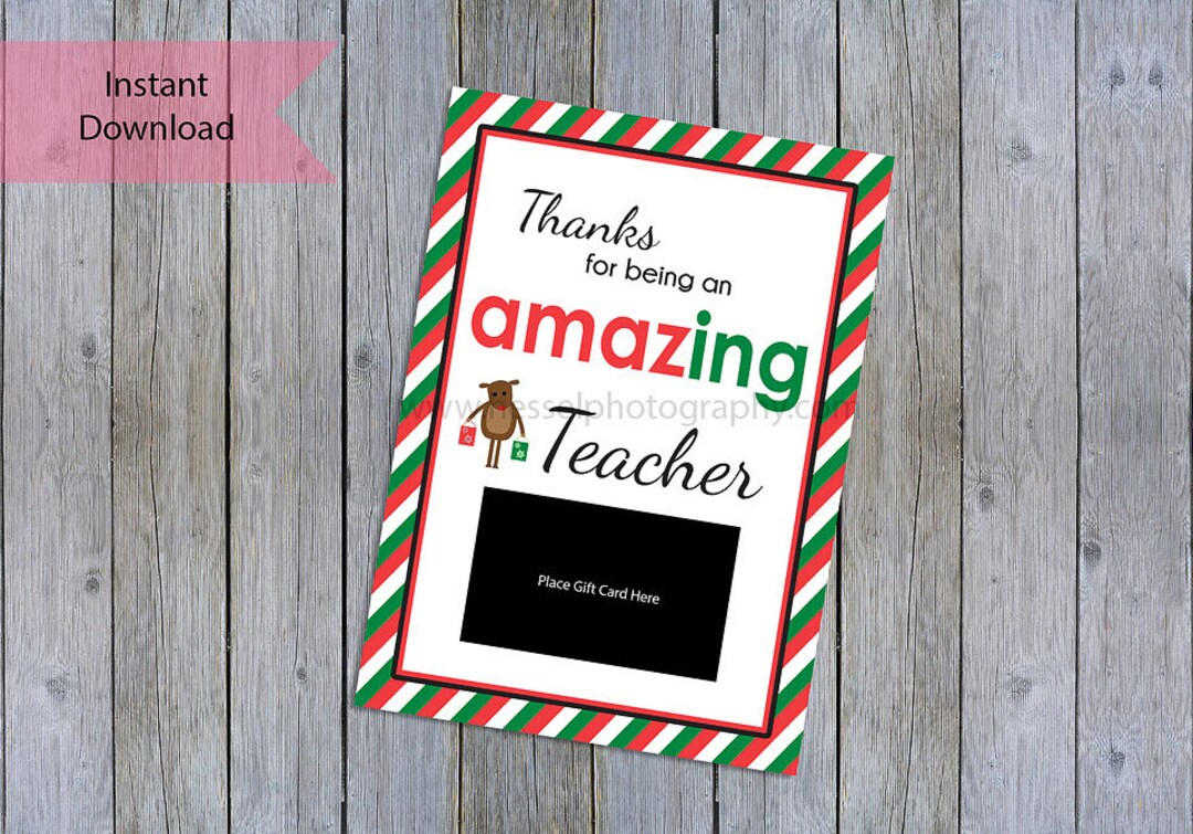 Printable Christmas Amazing Gift Card Amaz Giftcard Holder - Etsy