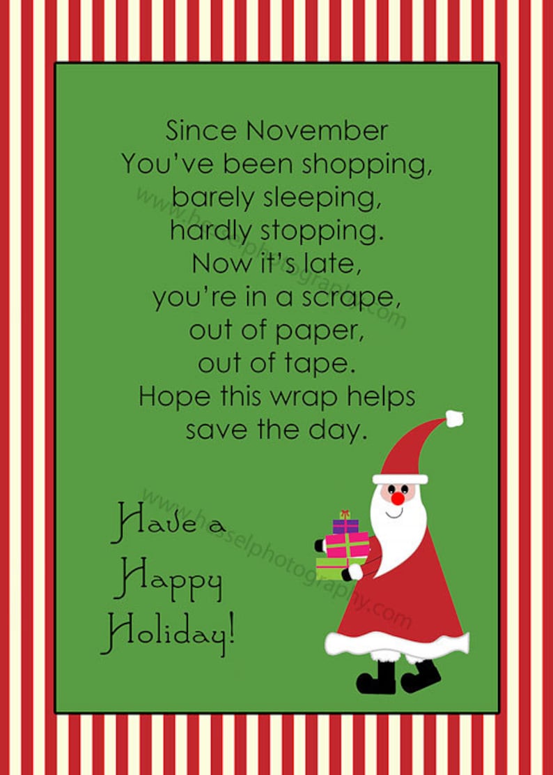 Printable Christmas Teacher Gift Wrapping Paper Gift Teacher - Etsy