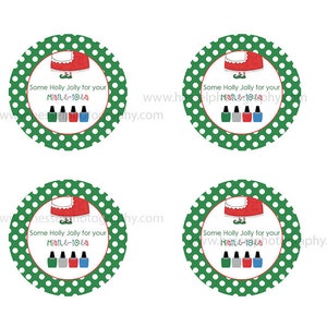 Printable Christmas Gift, Nail Polish Teacher Tag, Teacher Thank You ...