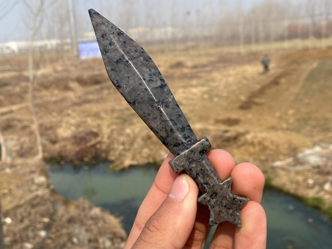 5.6inche Natural Yooperlite Quartz,hand Carved Knife,yooperlite Crystal ...