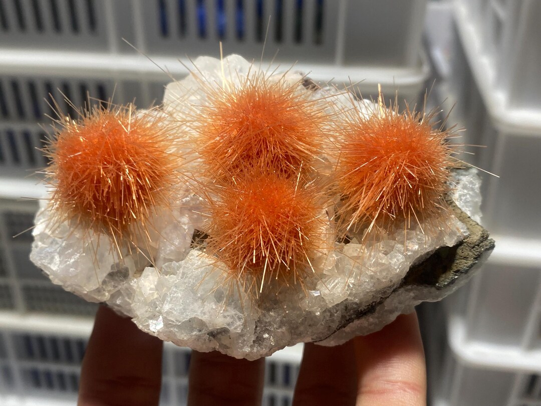 Geode Specimen,orange Copper Ore Stone,mineral Specimens,crystal ...