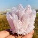 Pink Quartz Cluster Specimen Crystal,hand Carved Cluster,crystal ...