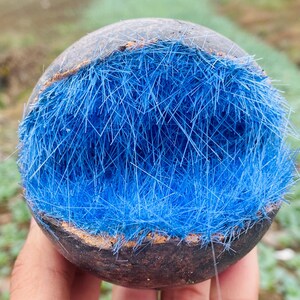 Magnetite Blue Copper Ore Crystal Ball Hand Carved Crystal Cluster ...