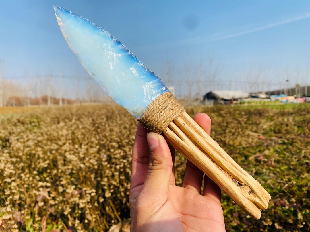 9.8inche Opal Quartz,hand Carved Knife,crystal Big Knife,opal Knife,home Decoration,crystal ...