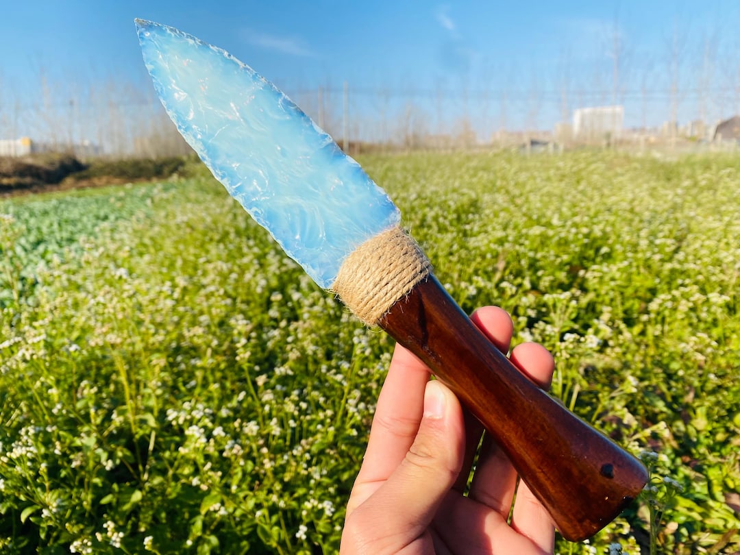9.9inche Opal Quartz,hand Carved Knife,crystal Big Knife,opal Knife,home Decoration,crystal ...