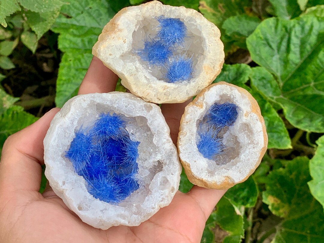 Morocco Geode Specimen,blue Cluster,crystal Geode Specimen,crystal ...