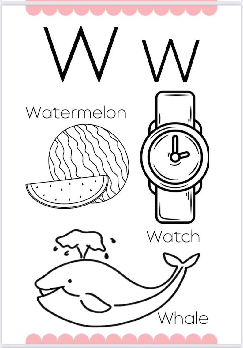 Alphabet Coloring Pages, Preschool Coloring Pages, Preschool Activity ...