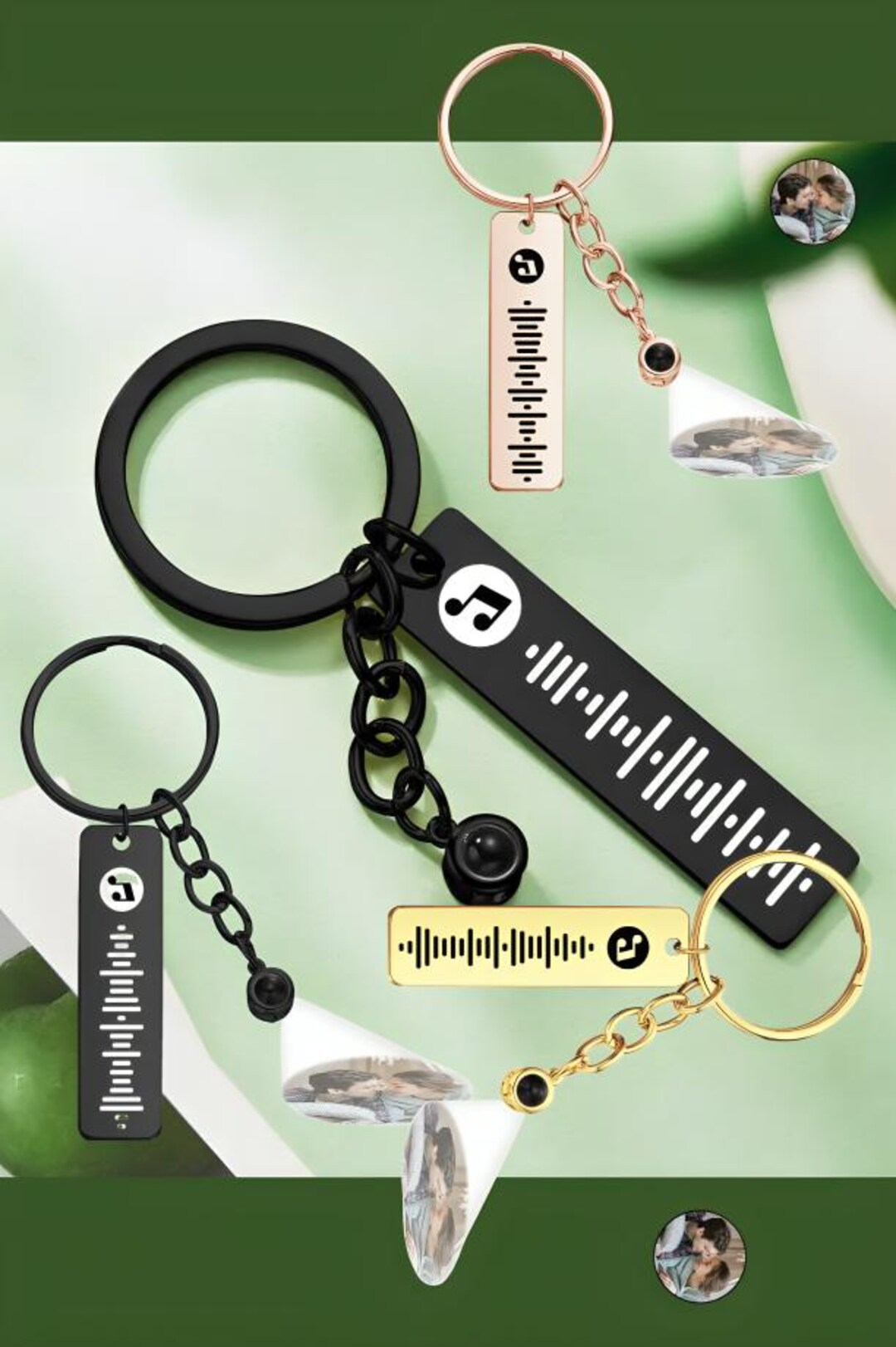 Projection Photo Keychain, Spotify Code Keychain, Code Keychain ...