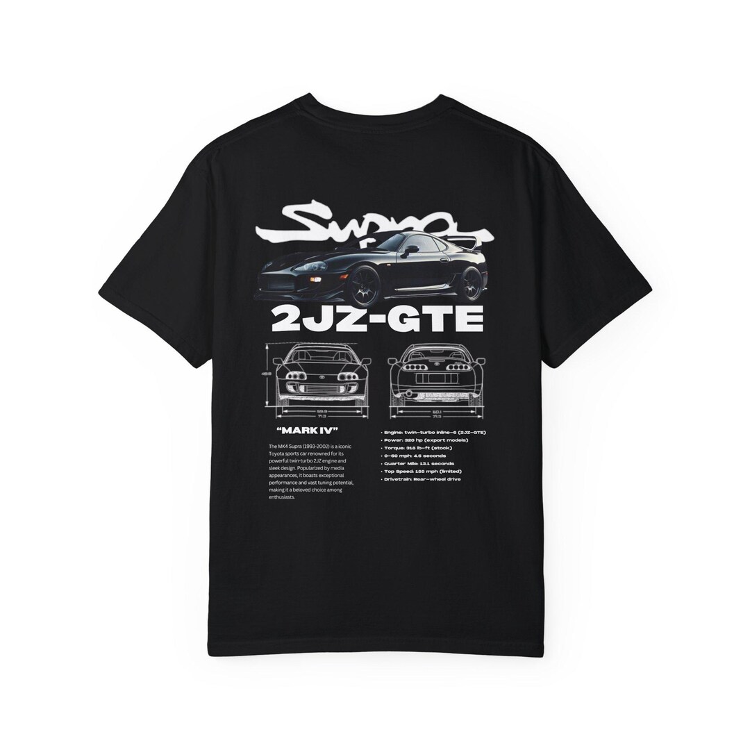 JDM MK4 Toyota Supra T-shirt, Sports Car Tee, Car Enthusiast Gift ...