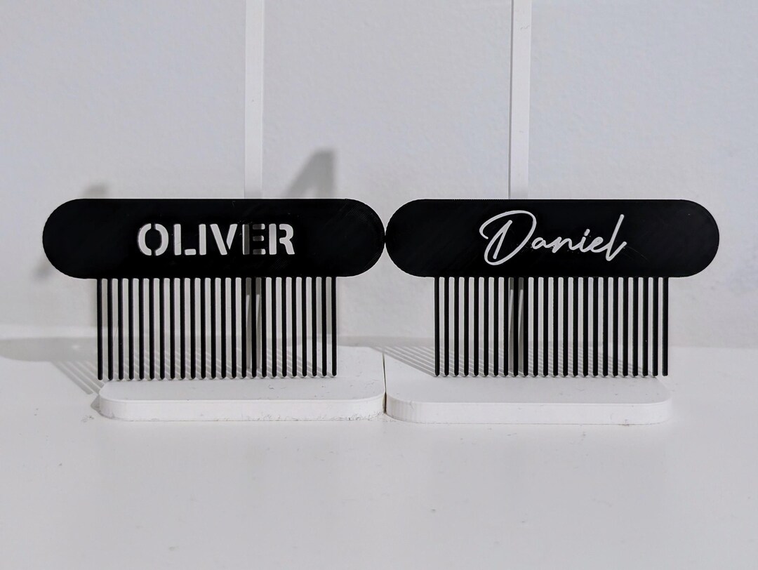 Flexible Tooth Personalized Comb | Custom Pocket Comb | Portable Hair ...