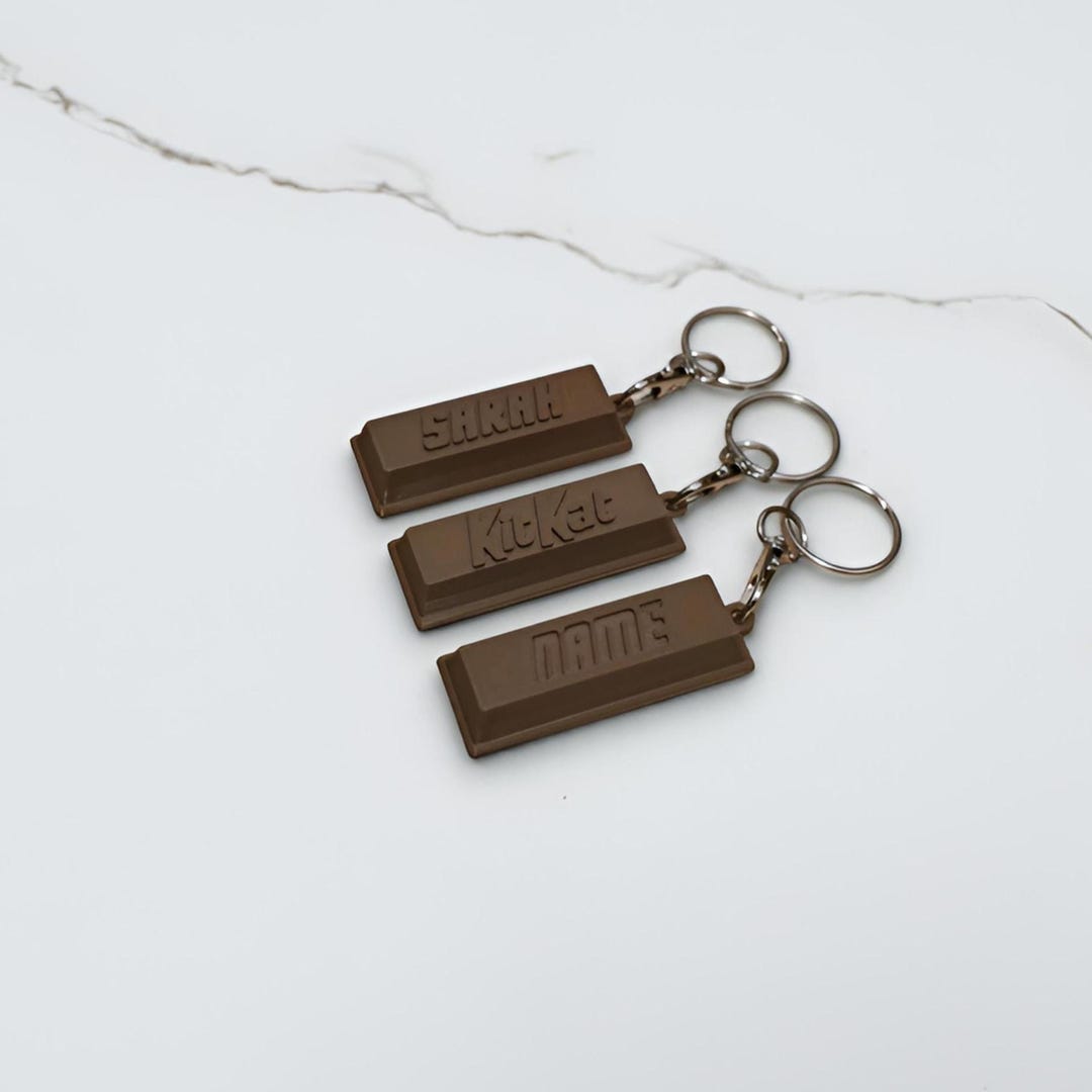 Personalized Chocolate Bar Keychain, Custom Name Foodie Keyring - Etsy