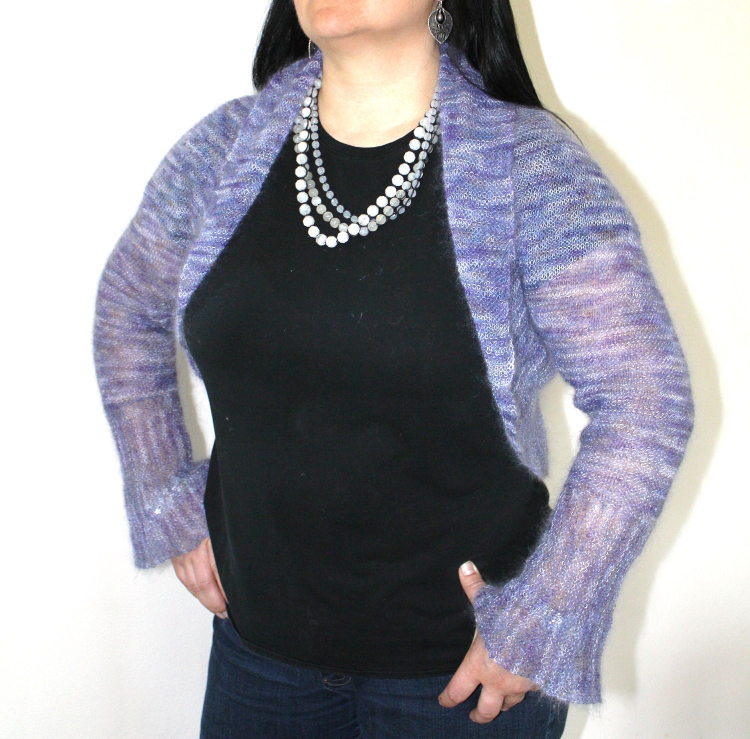 PATTERN Shrug/bolero Knitting Pattern All Knit Stitch Lace | Etsy