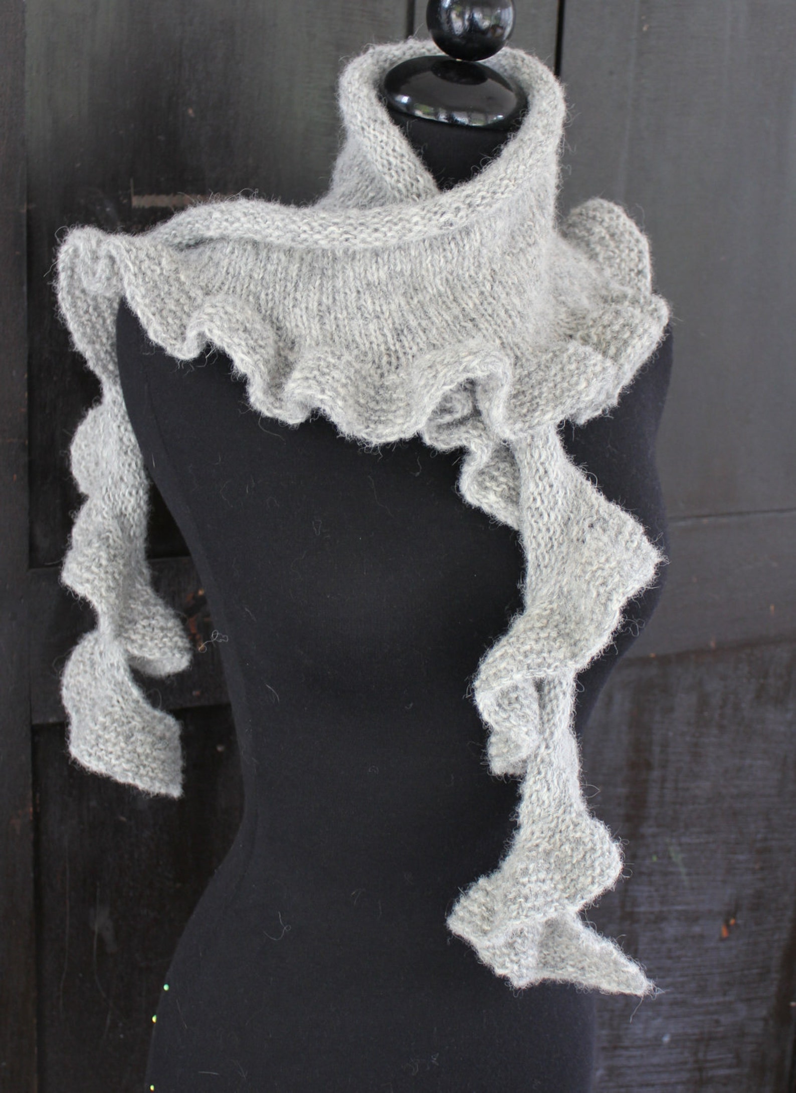 PATTERN - Dancing Waves Scarf Knitting Pattern Aran Weight Yarn - Etsy