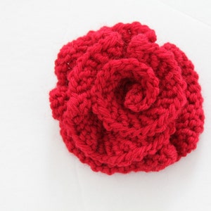 PATTERN Knitted Flower PDF Pattern Very Easy Photo Tutorial - Etsy