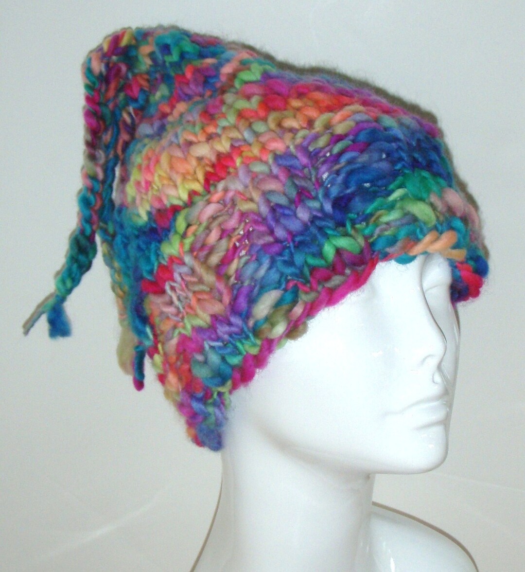 KNITTING PATTERN - on the Bright Side Adult Size Hat Knitted in the ...