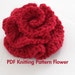 PATTERN Knitted Flower PDF Pattern Very Easy Photo Tutorial - Etsy
