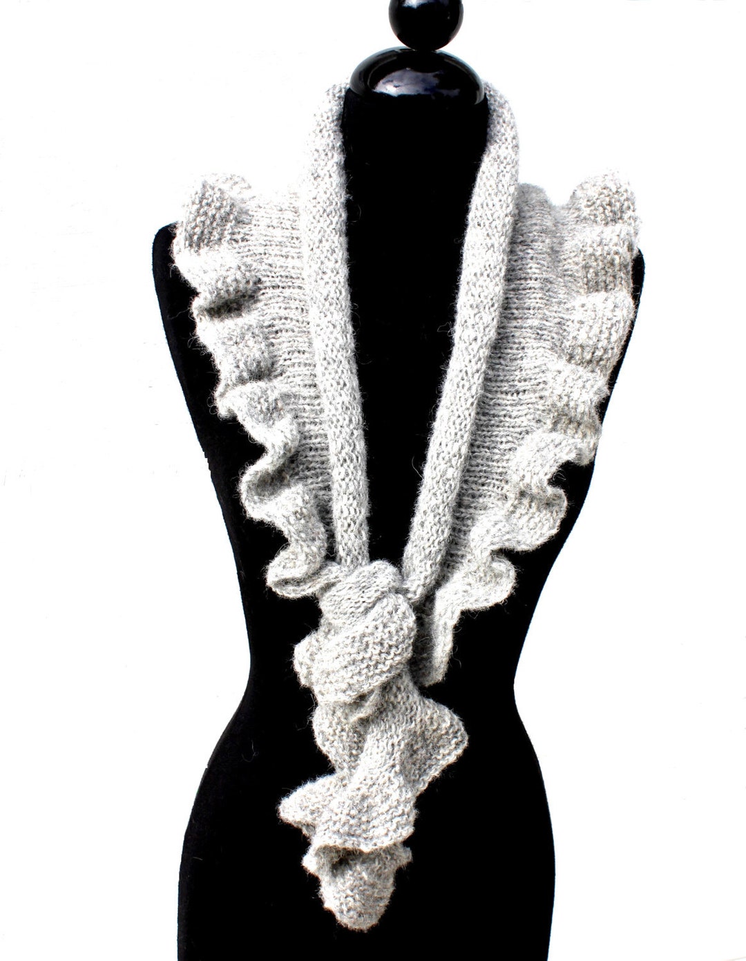 PATTERN - Dancing Waves Scarf Knitting Pattern Aran Weight Yarn - Etsy