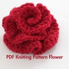 PATTERN Knitted Flower PDF Pattern Very Easy Photo Tutorial - Etsy