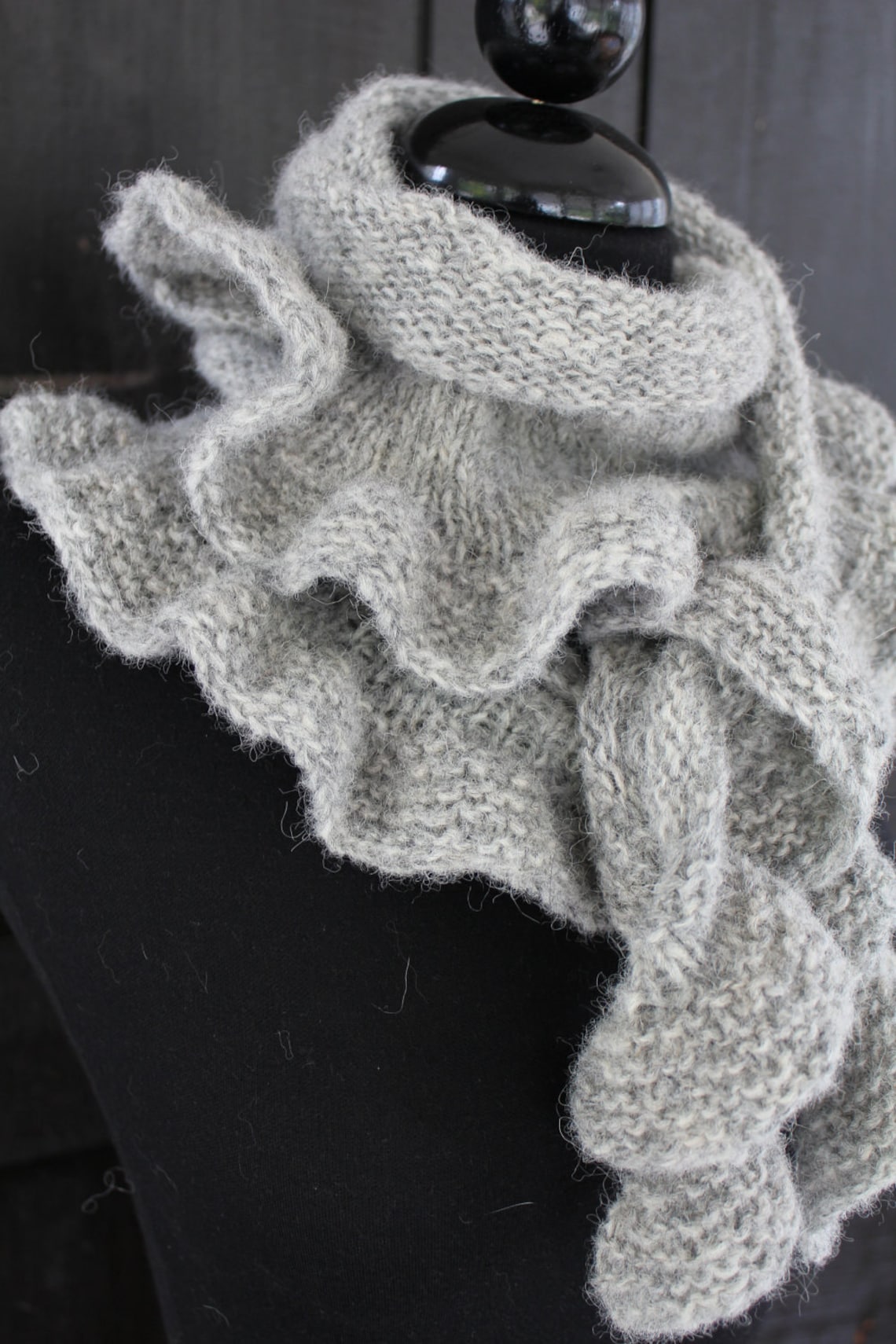 PATTERN Dancing Waves Scarf Knitting Pattern Aran Weight - Etsy