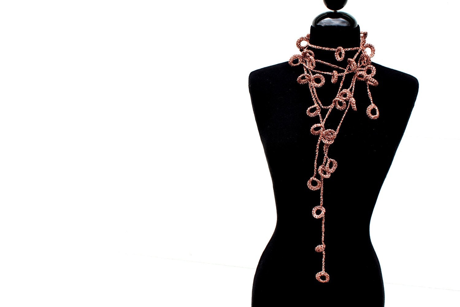 CROCHET PATTERN Necklace Loopy Loop | Etsy